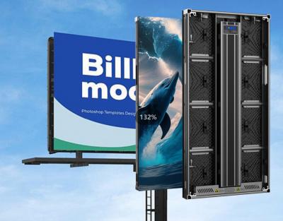 China Outdoor LED Display Screen Front Rear Service 500x1000mm Cabinet 7000nits Brightness for sale