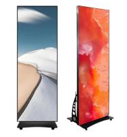 China Indoor LED Poster Floor Standing Display Screen P2.0 640x1920mm 600cd for sale