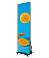China Indoor LED Poster Floor Standing Display Screen P2.0 640x1920mm 600cd for sale