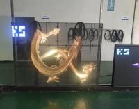 China Indoor Transparent LED Screen P3.9-7.8 Full Color SMD Curved Glass Display 1000x500mm for sale