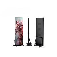 China Indoor Floor Standing LED Poster Display P2.5 Full Color WiFi Control 29kg 33mm Thin for sale