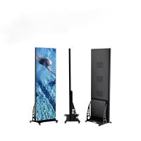 China Indoor Floor Standing LED Poster Display P2.5 Full Color WiFi Control 29kg 33mm Thin for sale