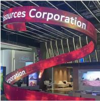 China Flexible LED Display 360 Degree Bendable 90g Ultra Thin Module for Curved Cylinder Shapes for sale