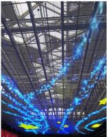 China Transparent LED Display 1000x500mm High Brightness 800-4500cd Outdoor Advertising Screen for sale