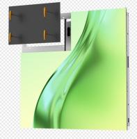 China Outdoor LED Film Screen Display IP66 Waterproof Advertising Wall Panel 90 Degree Corner for sale