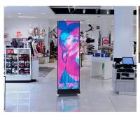 China Ultra Thin Portable WiFi Floor Stand LED Digital Signage 2.5mm Pixel Pitch 1000cd/m2 for sale