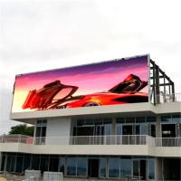 China Outdoor LED Film Screen Display IP66 Waterproof Advertising Wall Panel 90 Degree Corner for sale