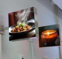 China 384x384mm Double Sided LED Sign Indoor Outdoor High Resolution Display 3mm Pixel Pitch for sale
