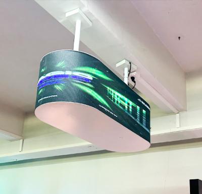China Digital Signage LED Screen Indoor Curved Design 2560x320mm 3mm Pixel Pitch Advertising Display for sale