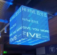 China LED Digital Signage Board 384x384mm 3mm Pixel Pitch WiFi Control Indoor Display for sale