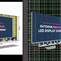 China P4 Outdoor Full Color LED Display Screen 250mmx250mm Panel 5500cd/m2 Brightness IP65 for sale