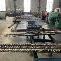 China Dedicated 80/156 conical twin-screw barrel for PVC modification and granulation for sale