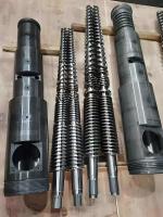 China Custom Conical Twin Screw Extruder Screw Barrel for PVC Processing for sale