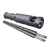 China Custom Conical Twin Screw Extruder Screw Barrel for PVC Processing for sale