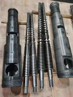 China High Hardness Conical Twin Screw Barrel for Plastic Granulation & Extrusion for sale