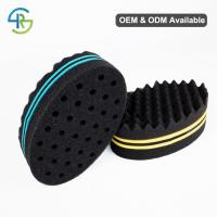 China Red Blue Double Sided Twist Sponge 7mm Hole Afro Hair Twist Sponge for sale
