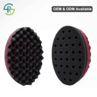 China Red Blue Double Sided Twist Sponge 7mm Hole Afro Hair Twist Sponge for sale