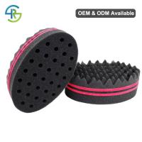 China Red Blue Double Sided Twist Sponge 7mm Hole Afro Hair Twist Sponge for sale