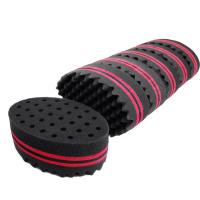China Red Blue Double Sided Twist Sponge 7mm Hole Afro Hair Twist Sponge for sale