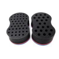 China OEM ODM Logo Single Sided Hair Sponge 8 Shape Afro Curl Sponge for sale