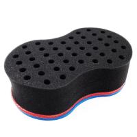 China OEM ODM Logo Single Sided Hair Sponge 8 Shape Afro Curl Sponge for sale