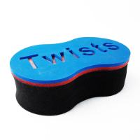 China OEM ODM Logo Single Sided Hair Sponge 8 Shape Afro Curl Sponge for sale