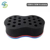 China Single Sided African Hair Sponge 15mm Hole Blue Afro Sponge Twist for sale