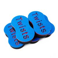China Single Sided African Hair Sponge 15mm Hole Blue Afro Sponge Twist for sale