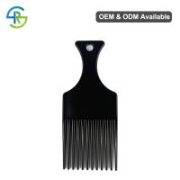 China ABS Plastic Hair Pick Comb ODM Plastic Afro Pick For Curly Hair for sale
