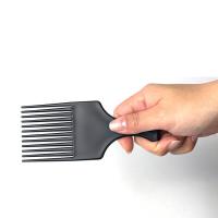 China ABS Plastic Hair Pick Comb ODM Plastic Afro Pick For Curly Hair for sale