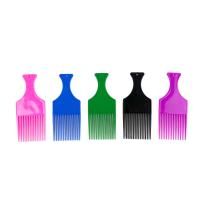 China ABS Plastic Hair Pick Comb ODM Plastic Afro Pick For Curly Hair for sale