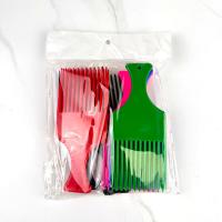 China ABS Plastic Hair Pick Comb ODM Plastic Afro Pick For Curly Hair for sale