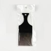 China ABS Plastic Hair Pick Comb ODM Plastic Afro Pick For Curly Hair for sale