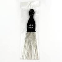 China Black Steel Metal Hair Picks OEM Metal Afro Comb For Curly Hair for sale