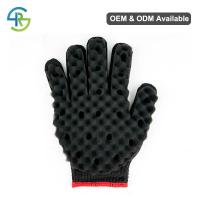 China ODM Twist Sponge Glove Hair Sponge Glove With Holes For Natural Curls And Dreads for sale