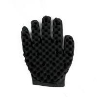 China ODM Twist Sponge Glove Hair Sponge Glove With Holes For Natural Curls And Dreads for sale
