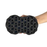 China 8 Shape Hair Sponge Twist Small 9mm Hole Curl Sponge Brush PU+EVA for sale