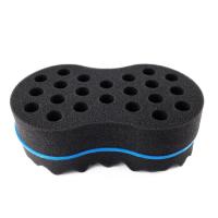 China 9mm 15mm Hole Hair Twist Sponge Natural Hair Sponge Afro Foam Brush for sale