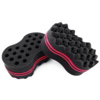 China 9mm 15mm Hole Hair Twist Sponge Natural Hair Sponge Afro Foam Brush for sale