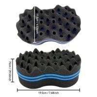 China OEM Bow Wow Hair Sponge PU+EVA Natural Hair Nudred Sponge 8 Shape for sale