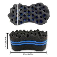 China OEM Bow Wow Hair Sponge PU+EVA Natural Hair Nudred Sponge 8 Shape for sale