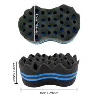 China OEM Bow Wow Hair Sponge PU+EVA Natural Hair Nudred Sponge 8 Shape for sale
