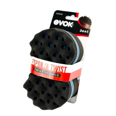 China Customizable Black Hair Sponge Hair Styling Sponge Yellow Red Blue for sale