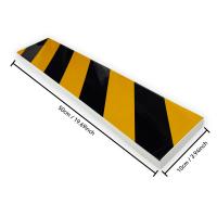 China Black Yellow Parking Garage Bumper Guard High Visibility Garage Wall Guard for sale