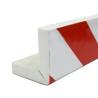 China 90 Degree Parking Garage Bumper Guard Red White Car Wall Protector for sale