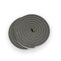 China Customizable PU Foam Insulation Strips High Density Weatherstripping Tape Grey & White for sale