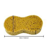 China Yellow Pink Seaweed Sponge Soft High Absorbent Car Wash Sponge for sale