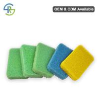 China OEM Silicone Cleaning Sponge Reusable Antibacterial Silicone Dishwashing Sponge for sale