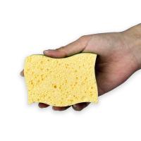 China Dual Layer Wood Pulp Sponge Scouring Pad Reusable Eco Washing Up Sponge for sale