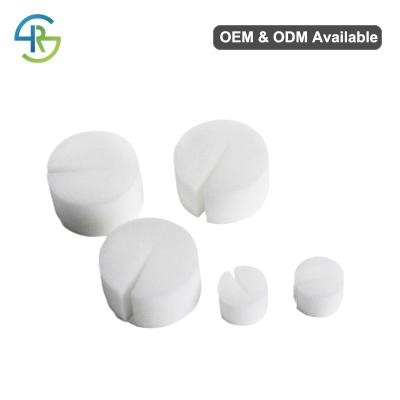 China White Round Hydroponic Grow Sponge Seed Starter Plug For Indoor Gardening Planting for sale